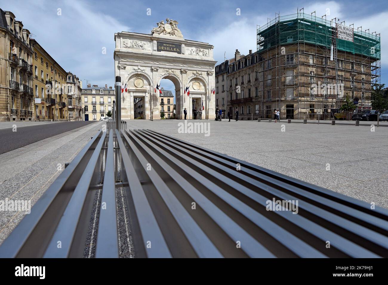France, may 8th 2020 - commemoration ceremony of the armistice of May 8 ...