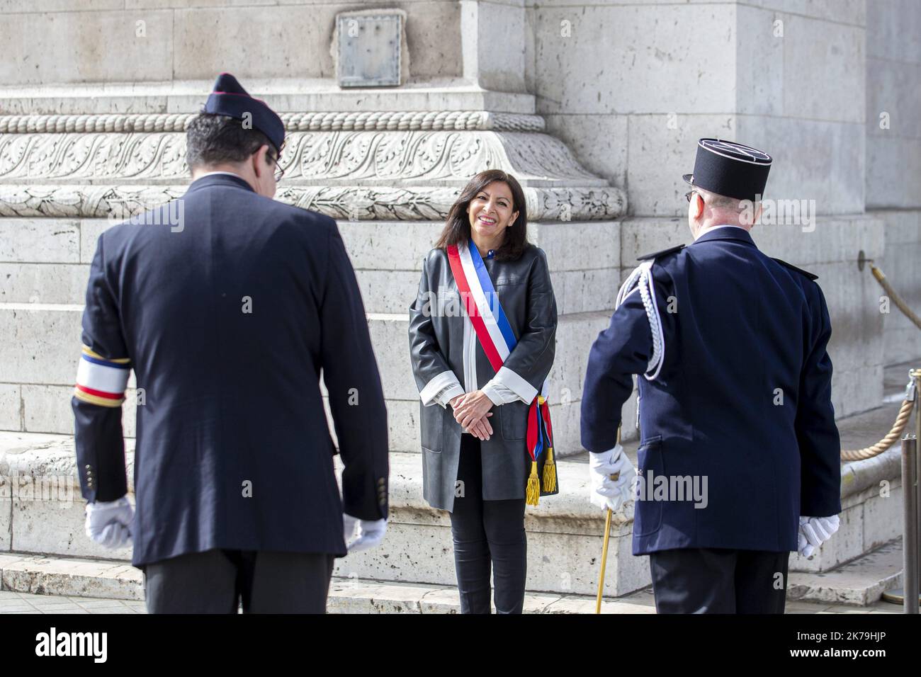 France, may 8th 2020 - commemoration ceremony of the armistice of May 8 ...