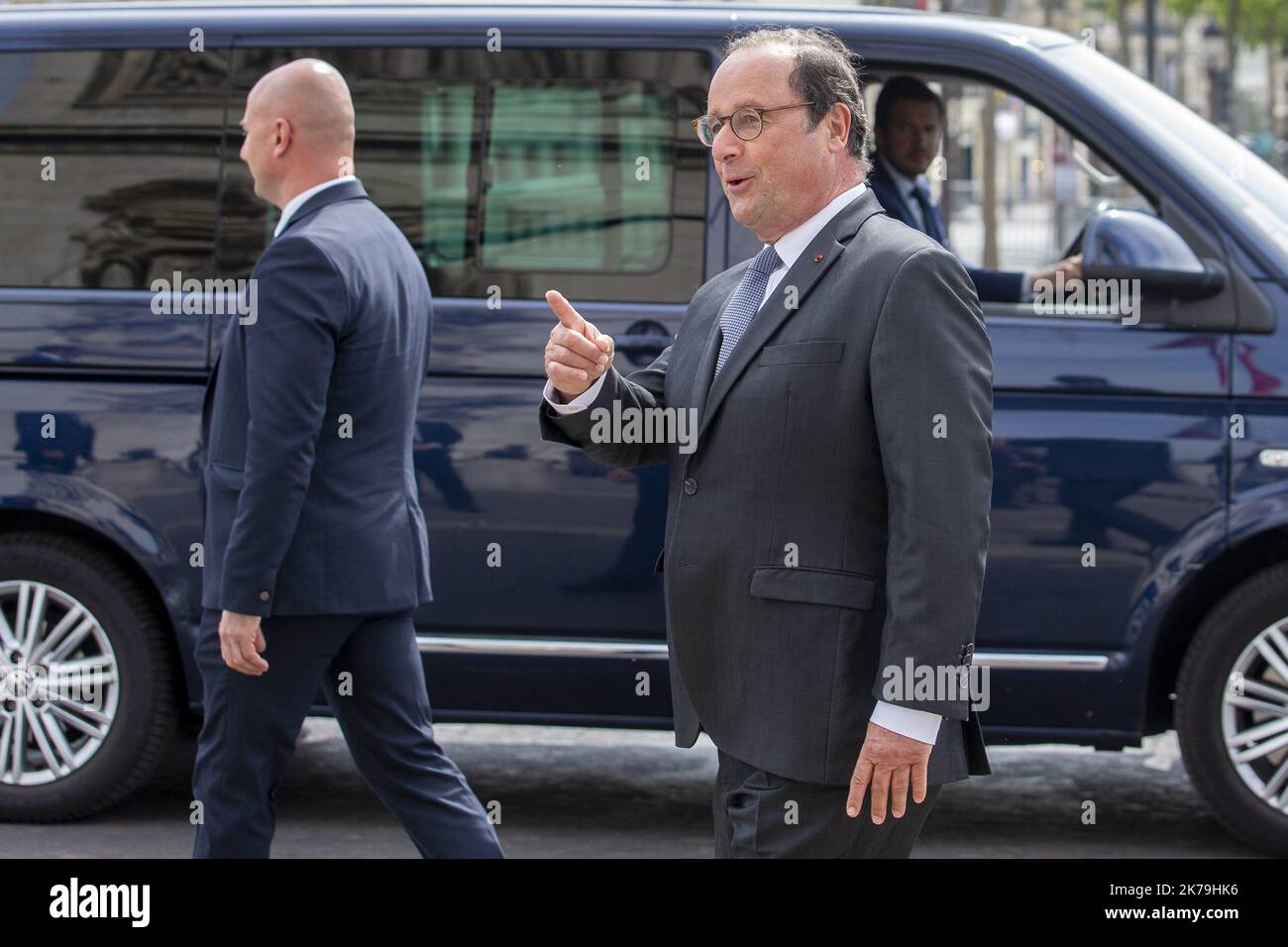 France, may 8th 2020 - commemoration ceremony of the armistice of May 8 ...