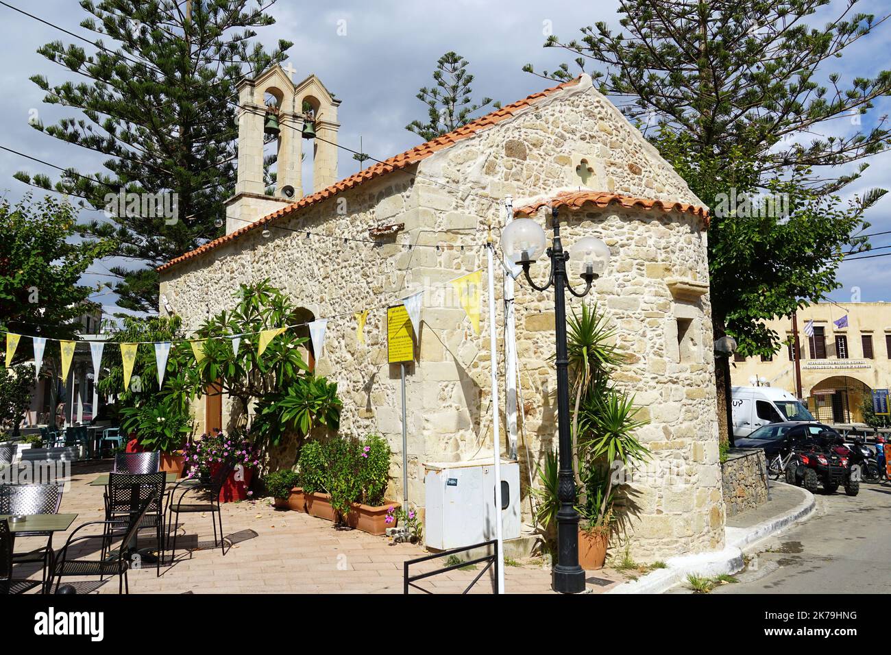 Holy Church of the Archangels, Kissamos village, Crete, Greece, Europe ...