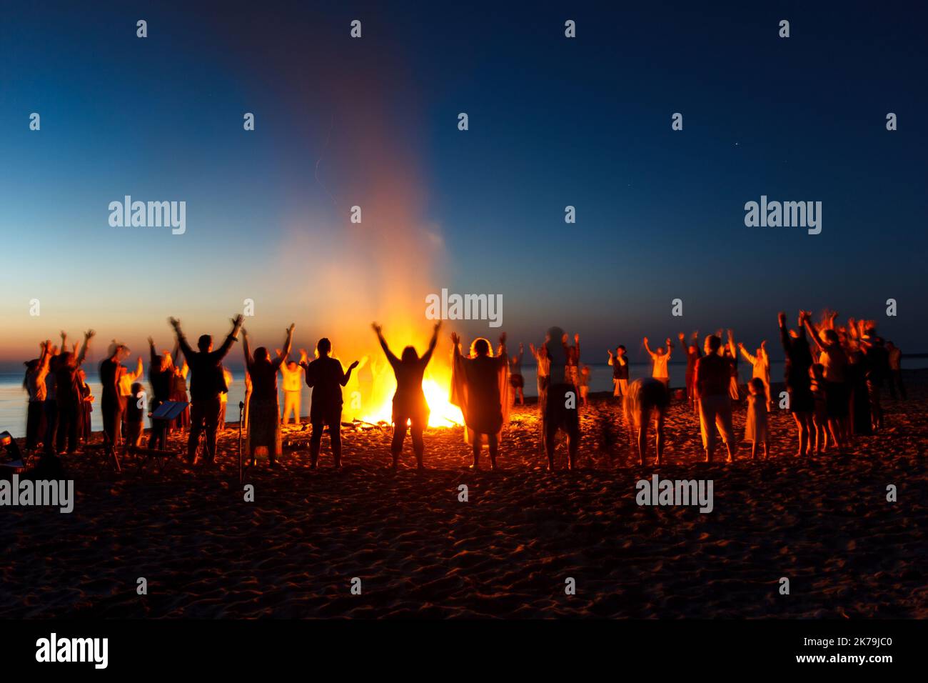 Ritual at night hi-res stock photography and images - Alamy