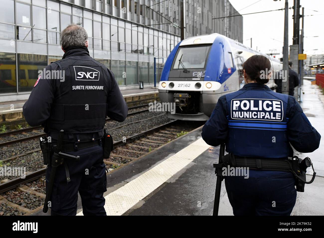 First Day Of Unlockdown In France. Nancy train station Stock Photo - Alamy