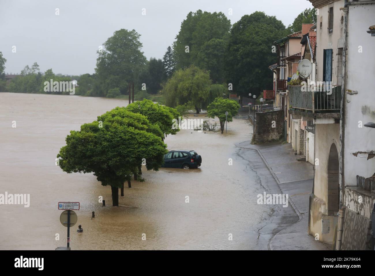Heavy rain in France Landes, 2020, May 11 Stock Photo - Alamy