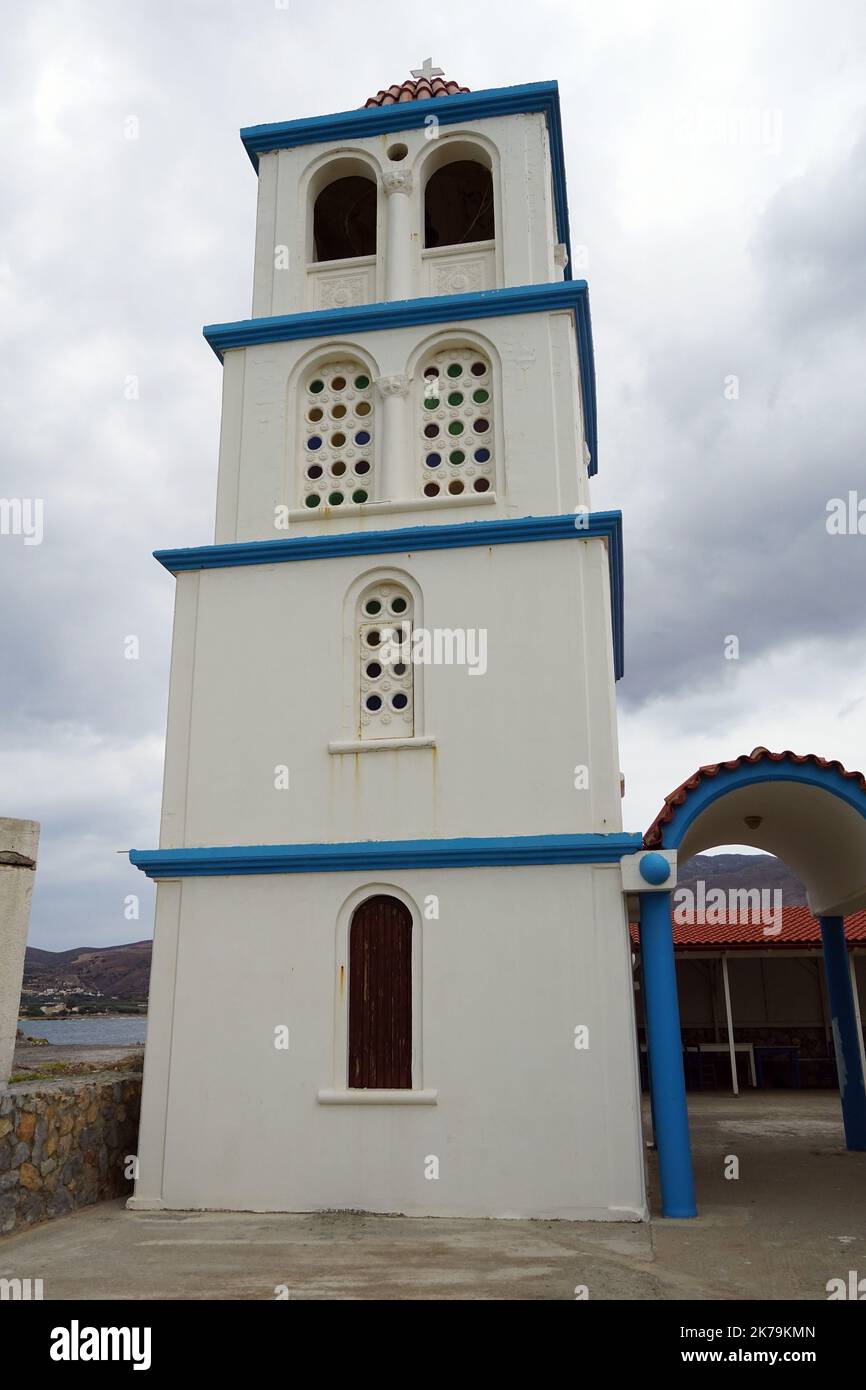 St. Nicholas Holy Orthodox Church, Kissamos Port, Crete, Greece, Europe ...