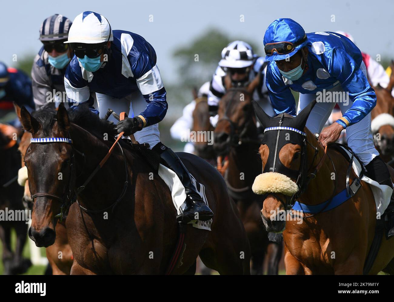 Horse races have resumed but without audience and with masks for ...