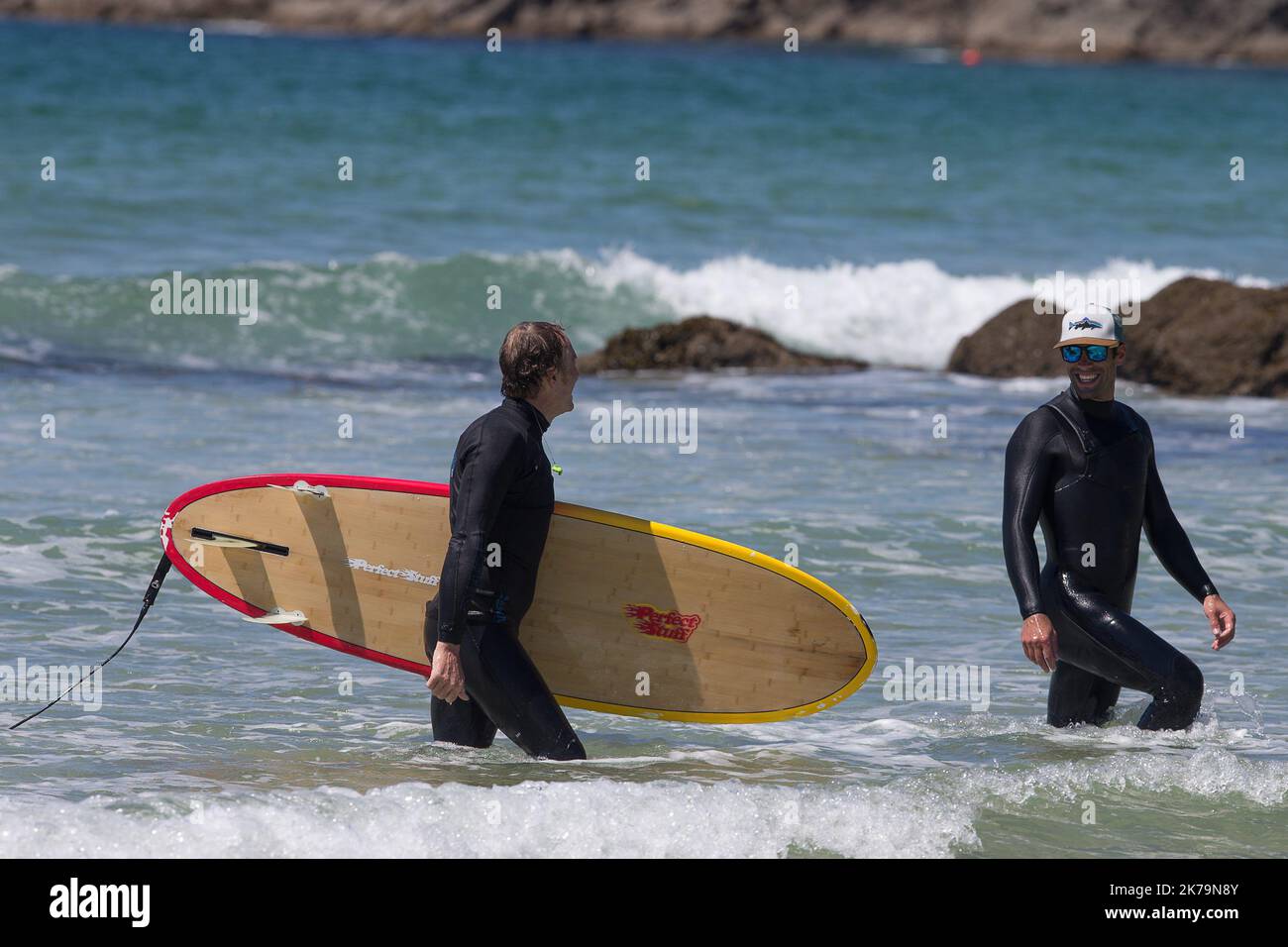 French Brittagny France, may 17th 2020 - covid-19 / beaches are ...