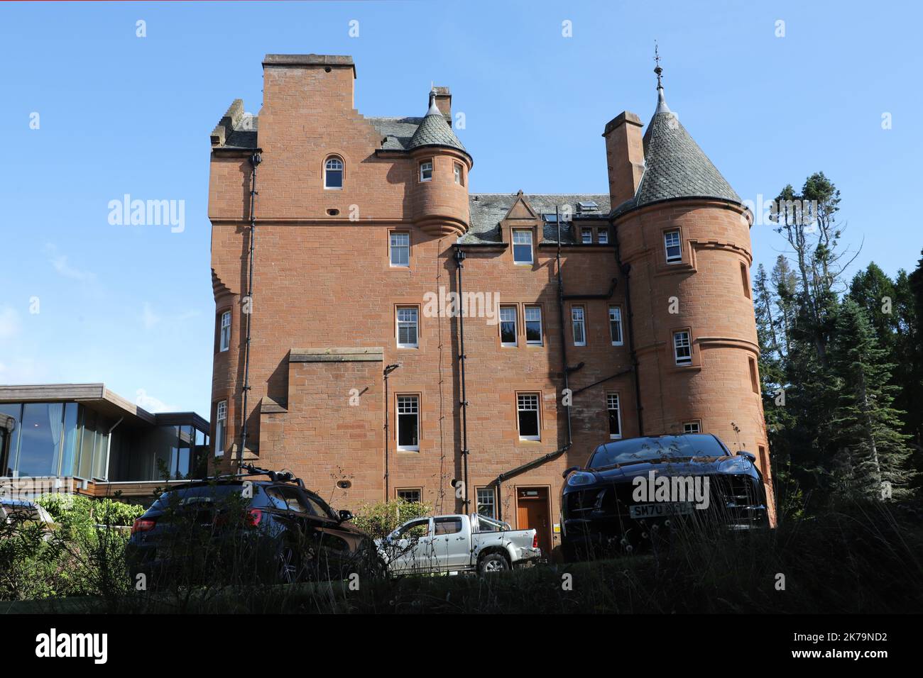 Exterior of Fonab Castle Hotel Pitlochry Scotland August 2021 Stock ...