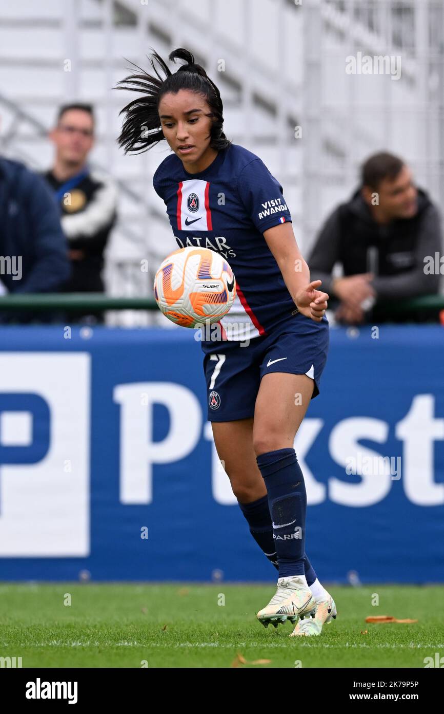 PARIS - Sakina Karchaoui of Paris Saint Germain women during the French ...