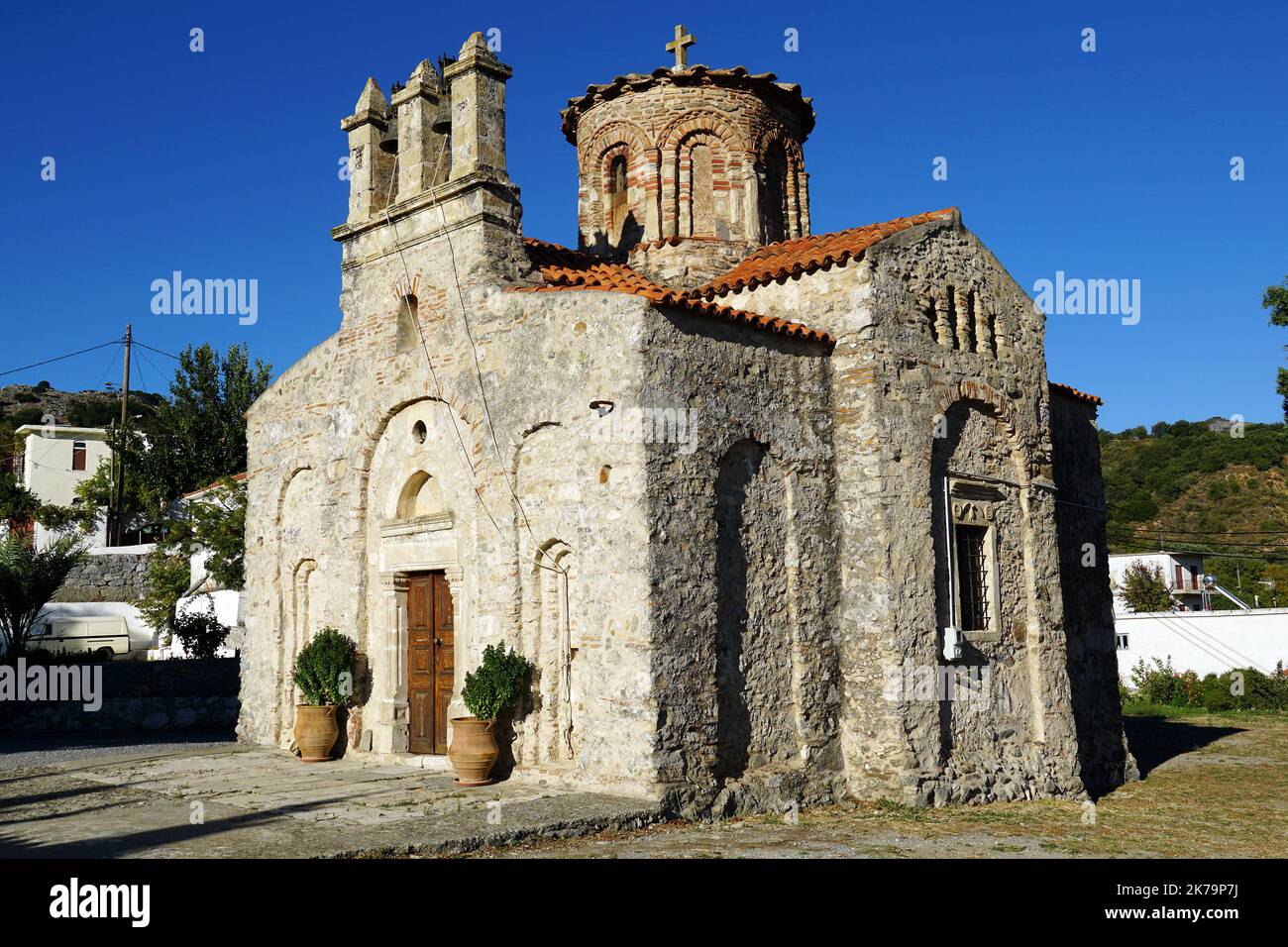 Church of Panagia (11th-12th century), Lampini village, Crete, Greece ...
