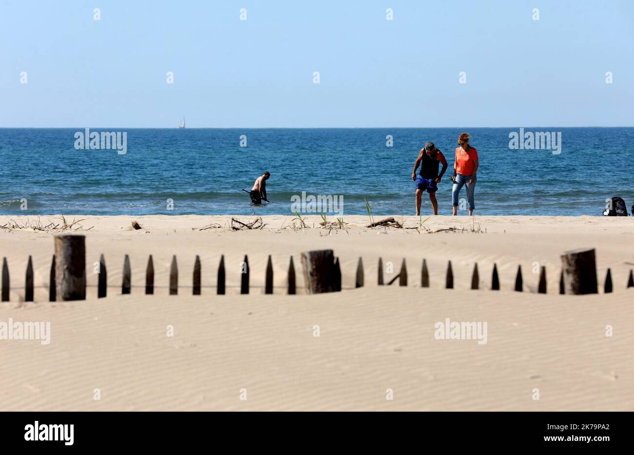 FRANCE, NICE MAY 21 2020 Crowded by the sea Beaches and Promenade des ...