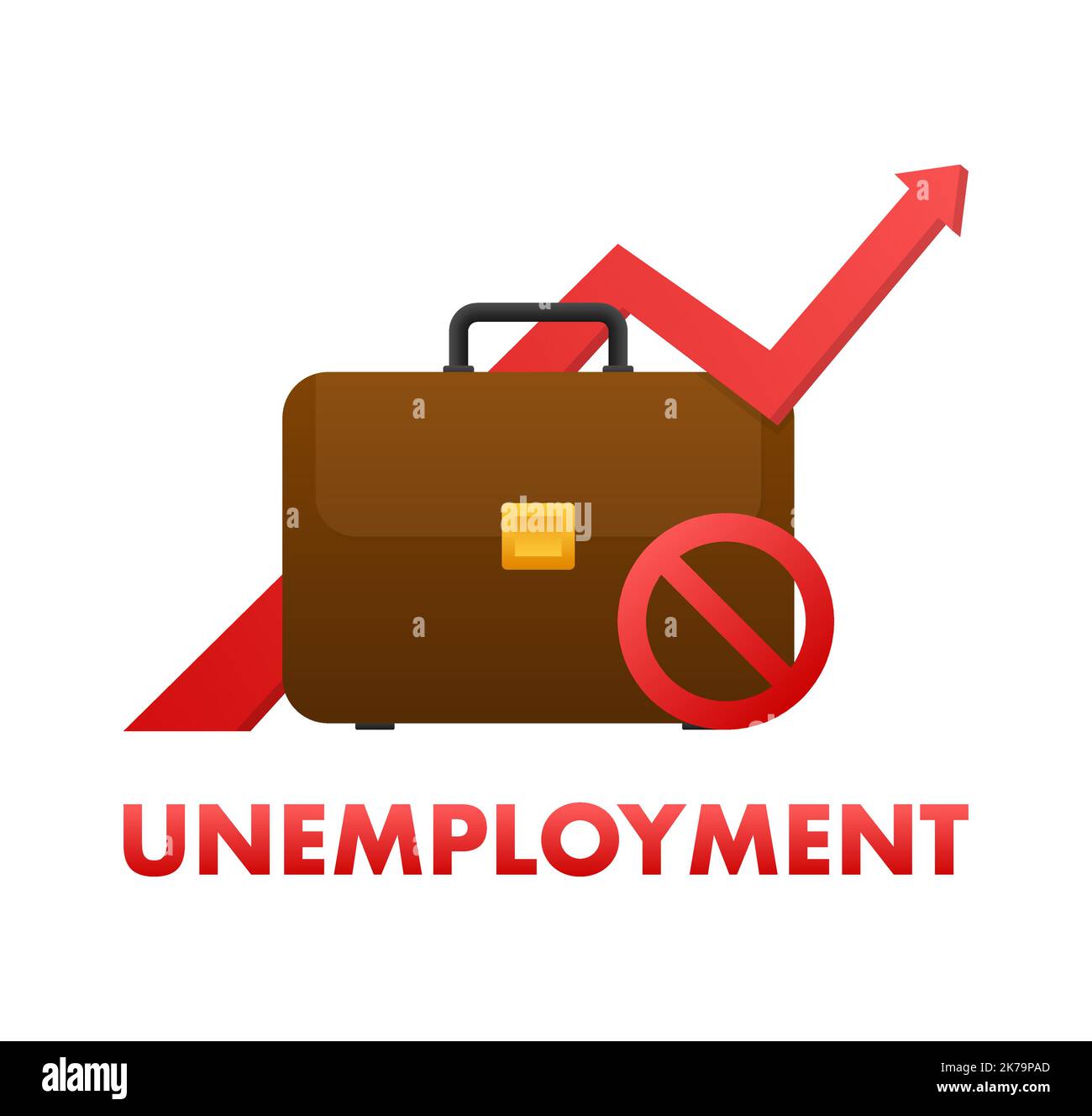 Unemployment icon. Unemployed protection. Vector stock illustration Stock Vector Image & Art - Alamy