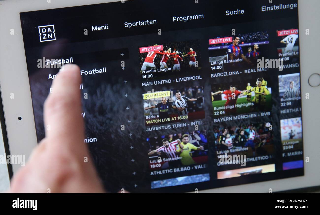 Streaming service dazn hi-res stock photography and images - Alamy