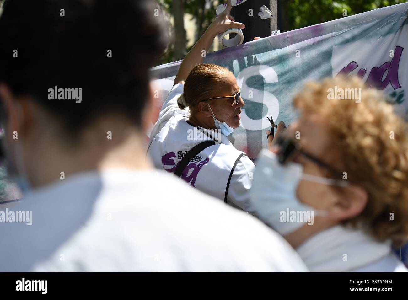 France / Ile-de-France (region) / Paris - Demonstration by carers at ...