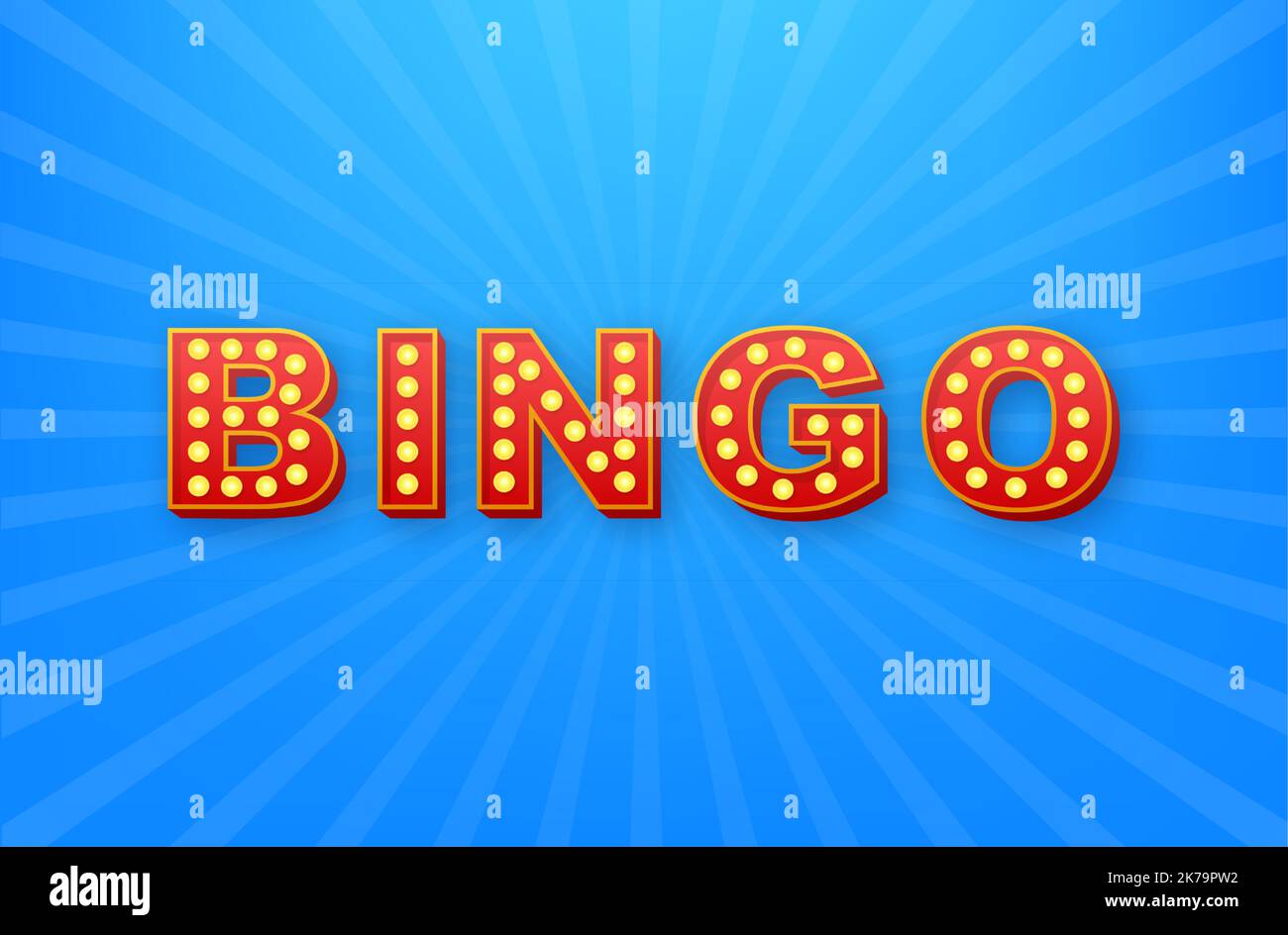 Bingo or Lottery game, card. Big Win. Vector stock illustration Stock ...
