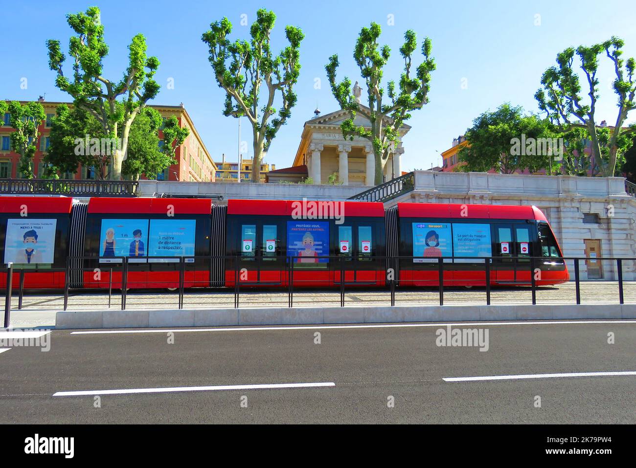 tram au port de nice,terminus,quai napoleon - 2020/05/25. Generic views ...