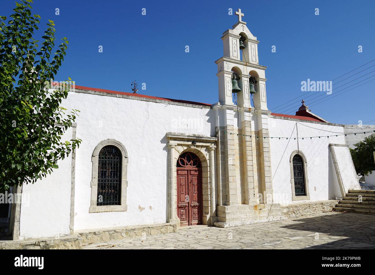 Old Church of Saint George, Pompia village, Crete, Greece, Europe Stock ...