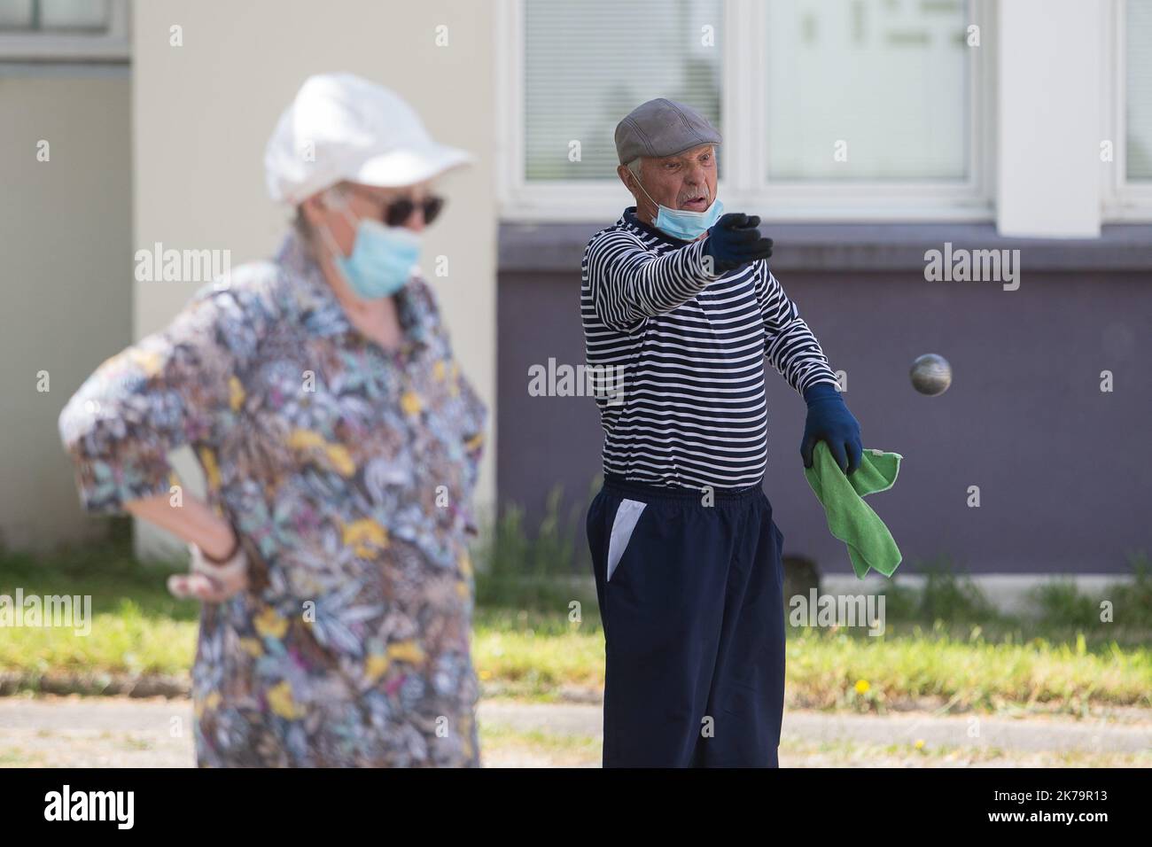 Brest, France, may 25th 2020 - After the end of covid-19 lockdown ...