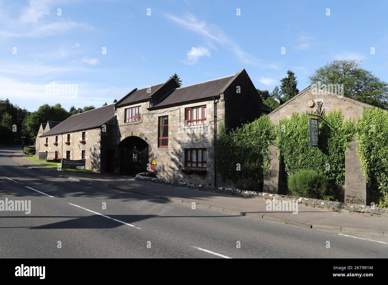 Exterior of Blair Atholl Distillery Pitlochry Scotland August 2021 ...