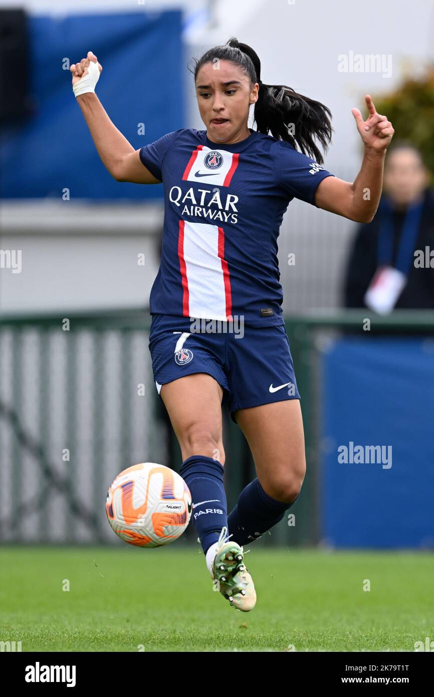 PARIS - Sakina Karchaoui of Paris Saint Germain women during the French ...