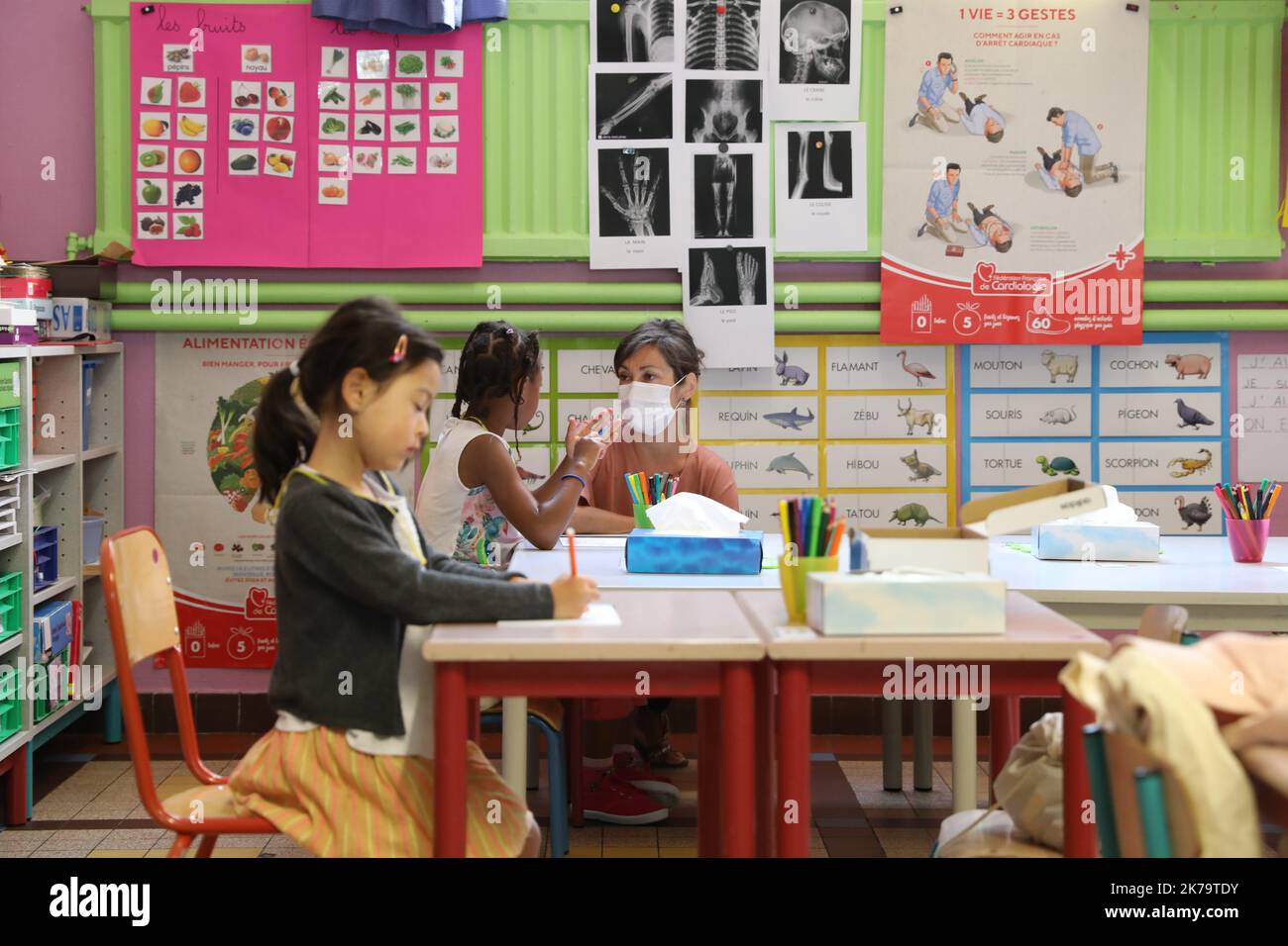 reopening of schools like here in Lille on June 2, 2020 Stock Photo - Alamy