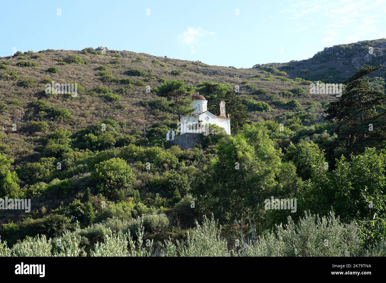 Church of Agios Panton, Topolia village, Crete, Greece, Europe Stock ...