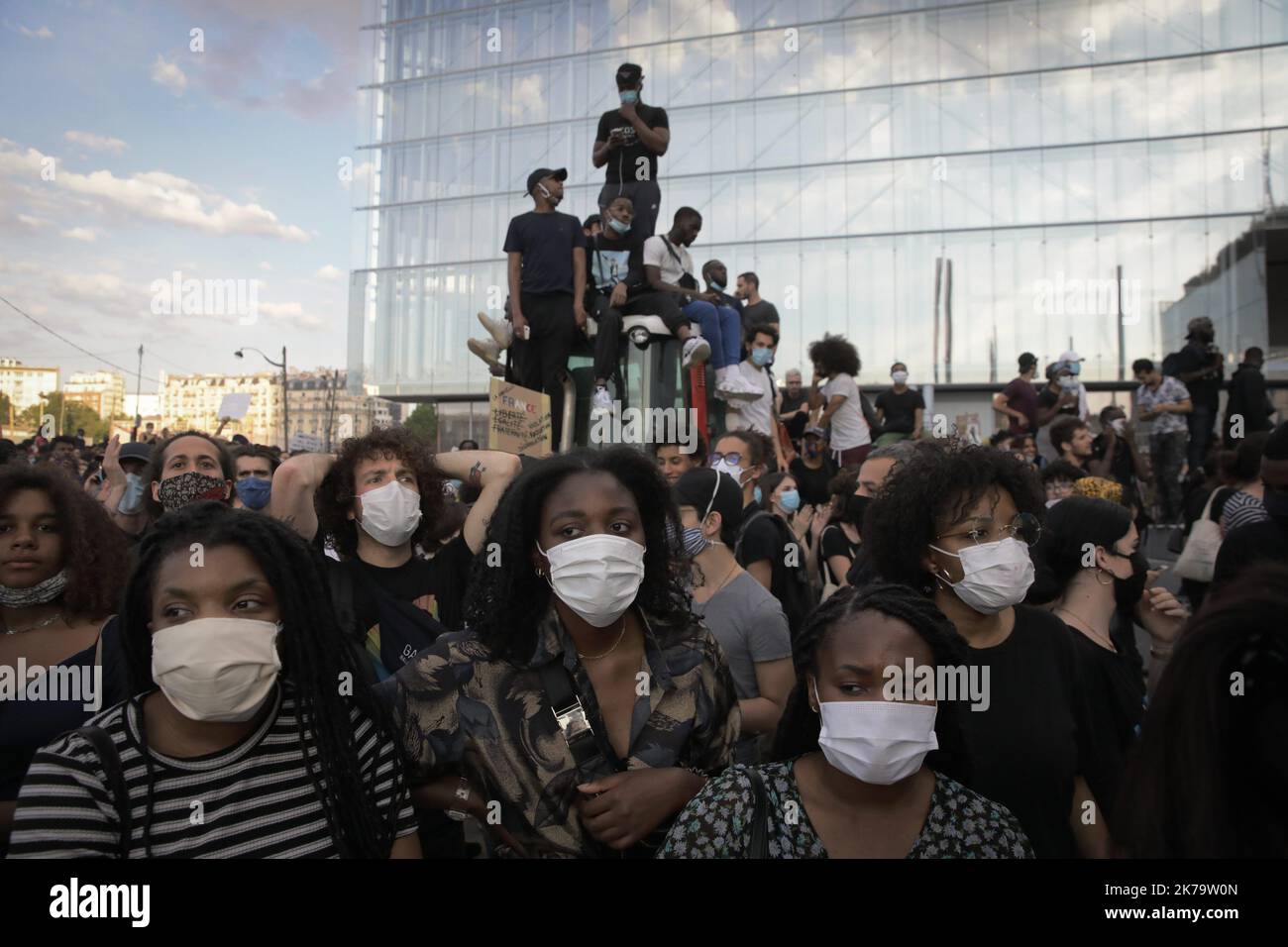 Paris, June 2, 2020. Demonstration against racism and police violence ...