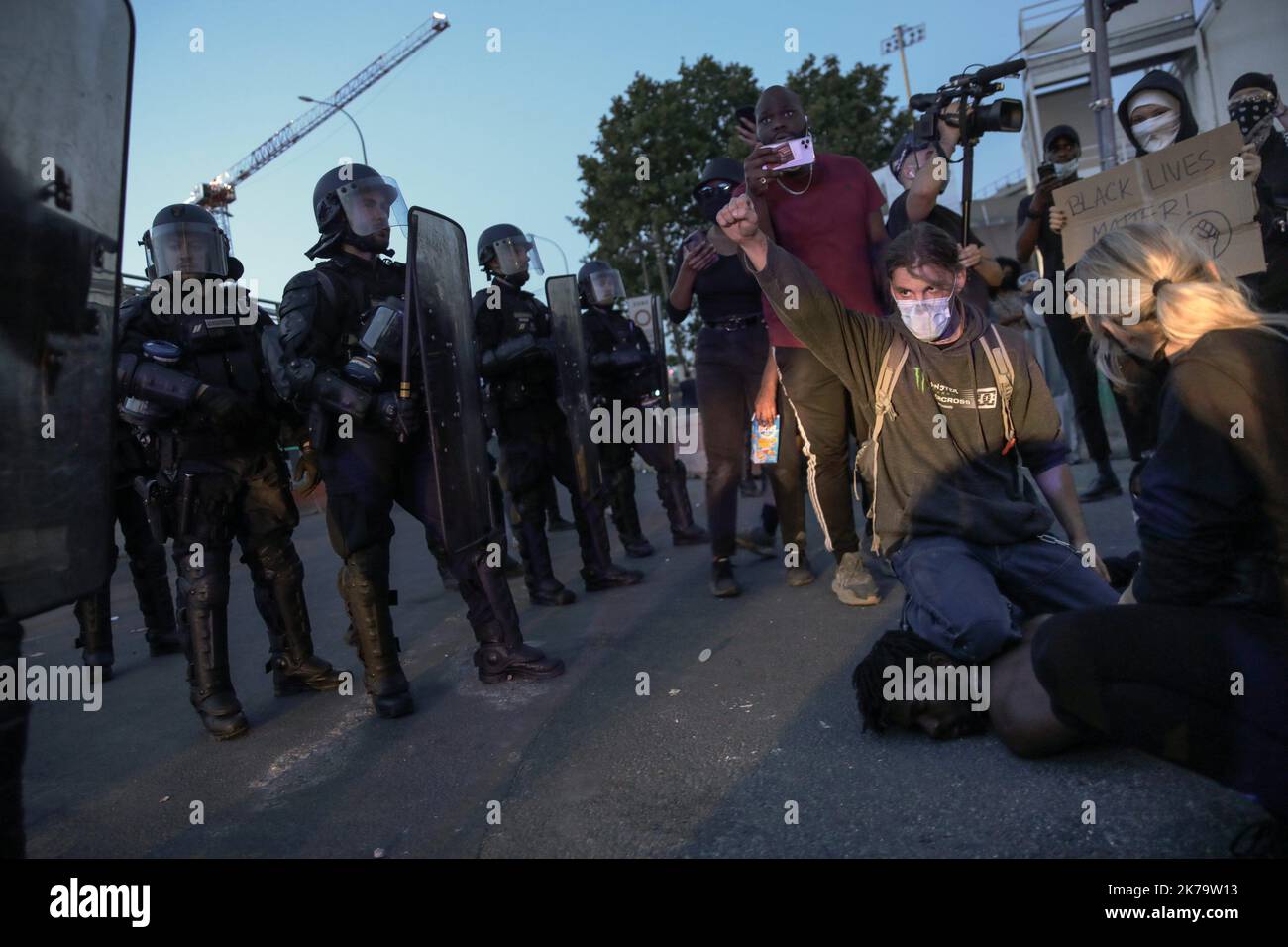 Paris, June 2, 2020. Demonstration against racism and police violence ...