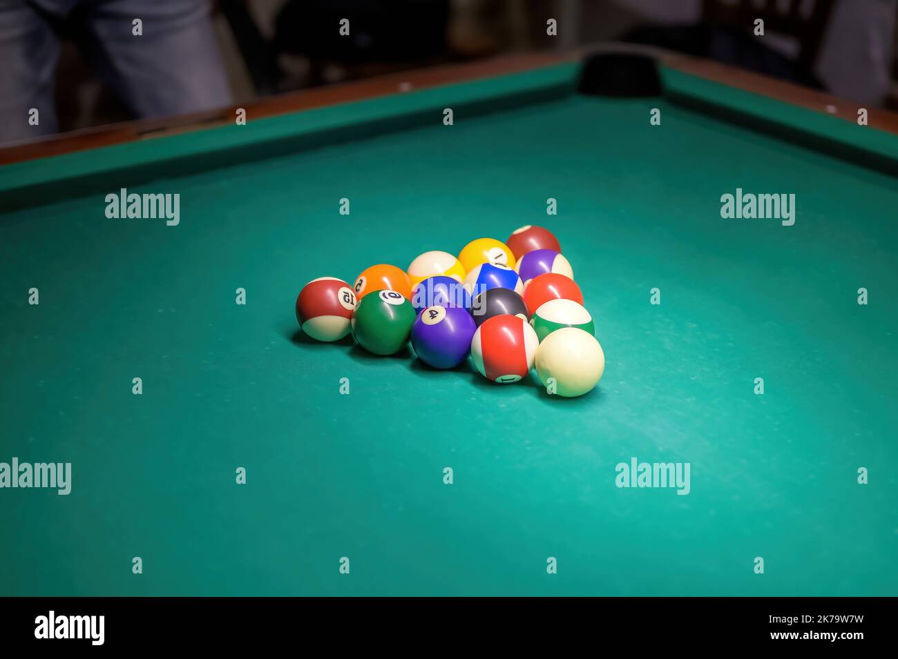 Set up billiard balls hi-res stock photography and images - Alamy