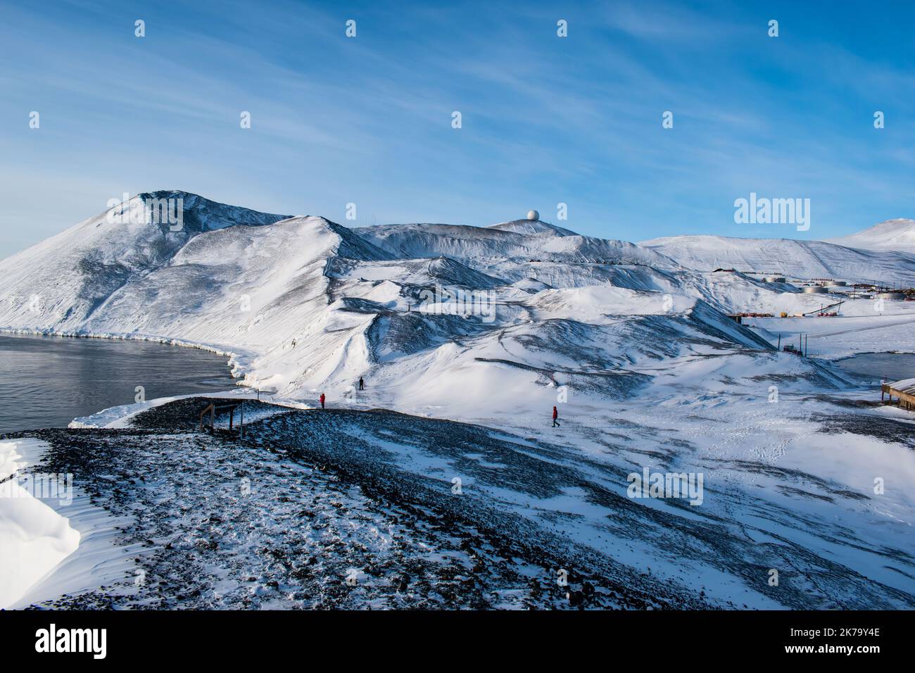 The Near by look out by Mc Murdo Station Stock Photo - Alamy