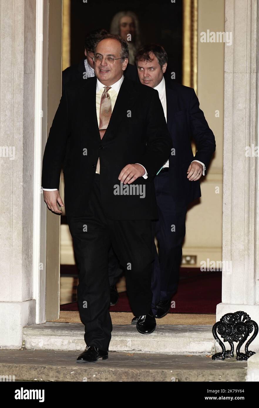 Attorney General Michael Ellis leaves 10 Downing Street in London ...