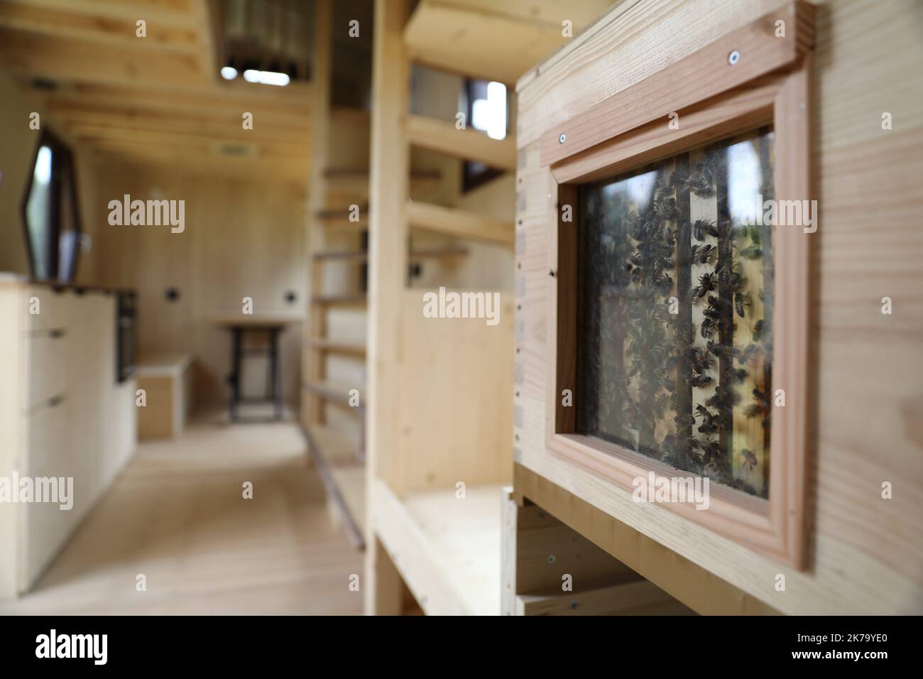 Thomas and Claire Le Glatin, managers of the micro-farm in organic ...