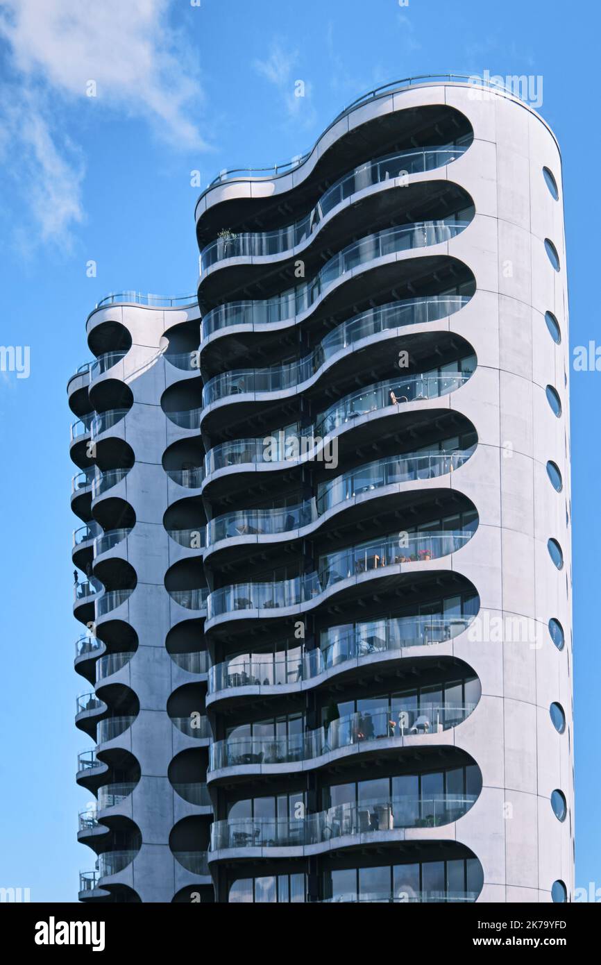 Copenhagen, Denmark - Sept 2022: Architecture of Metropolis housing ...