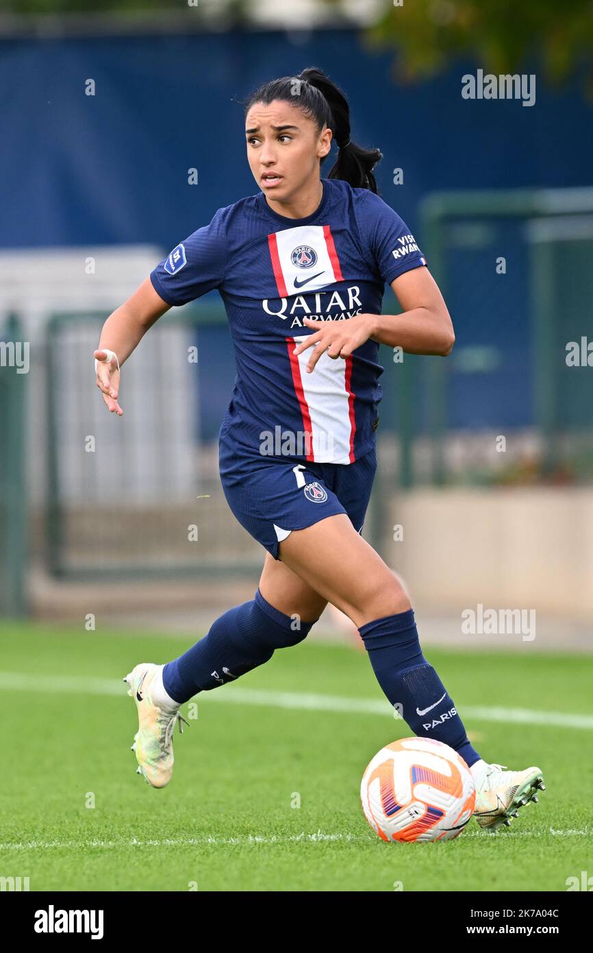 PARIS - Sakina Karchaoui of Paris Saint Germain women during the French ...