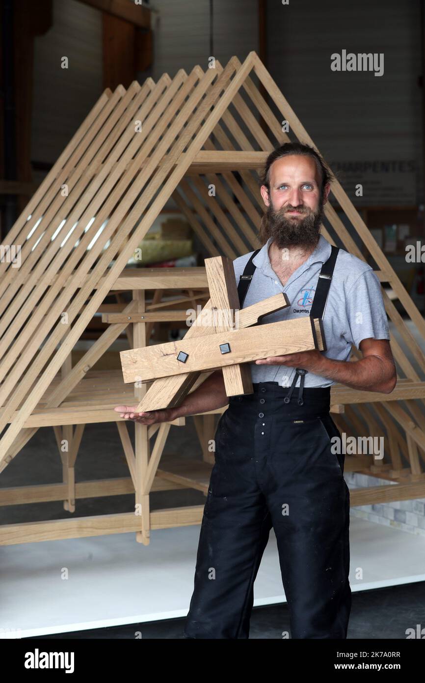 Colmar, France, june 13th 2020 TimothÃ©e Clerc, carpenter and Companion ...