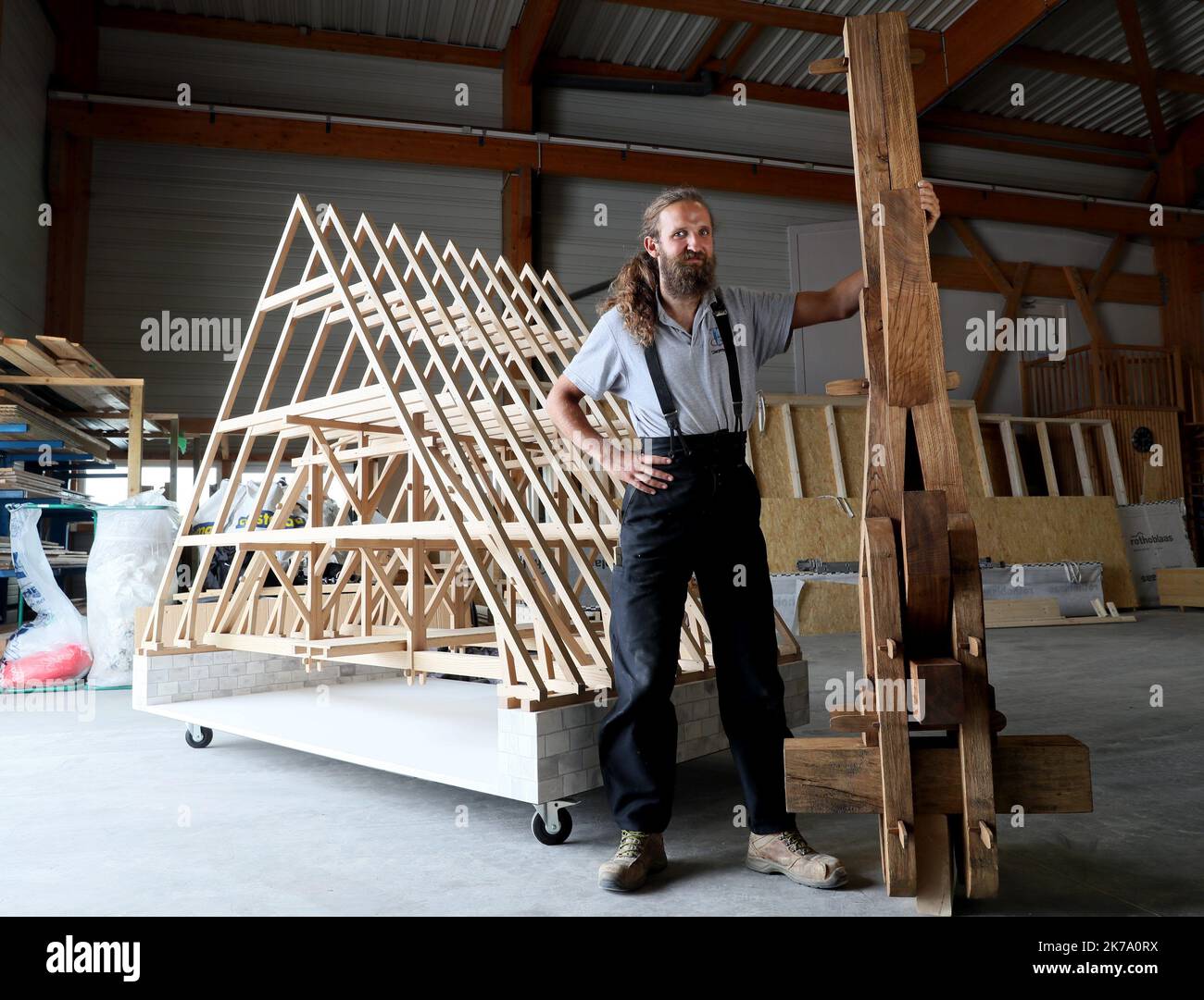 Colmar, France, june 13th 2020 TimothÃ©e Clerc, carpenter and Companion ...