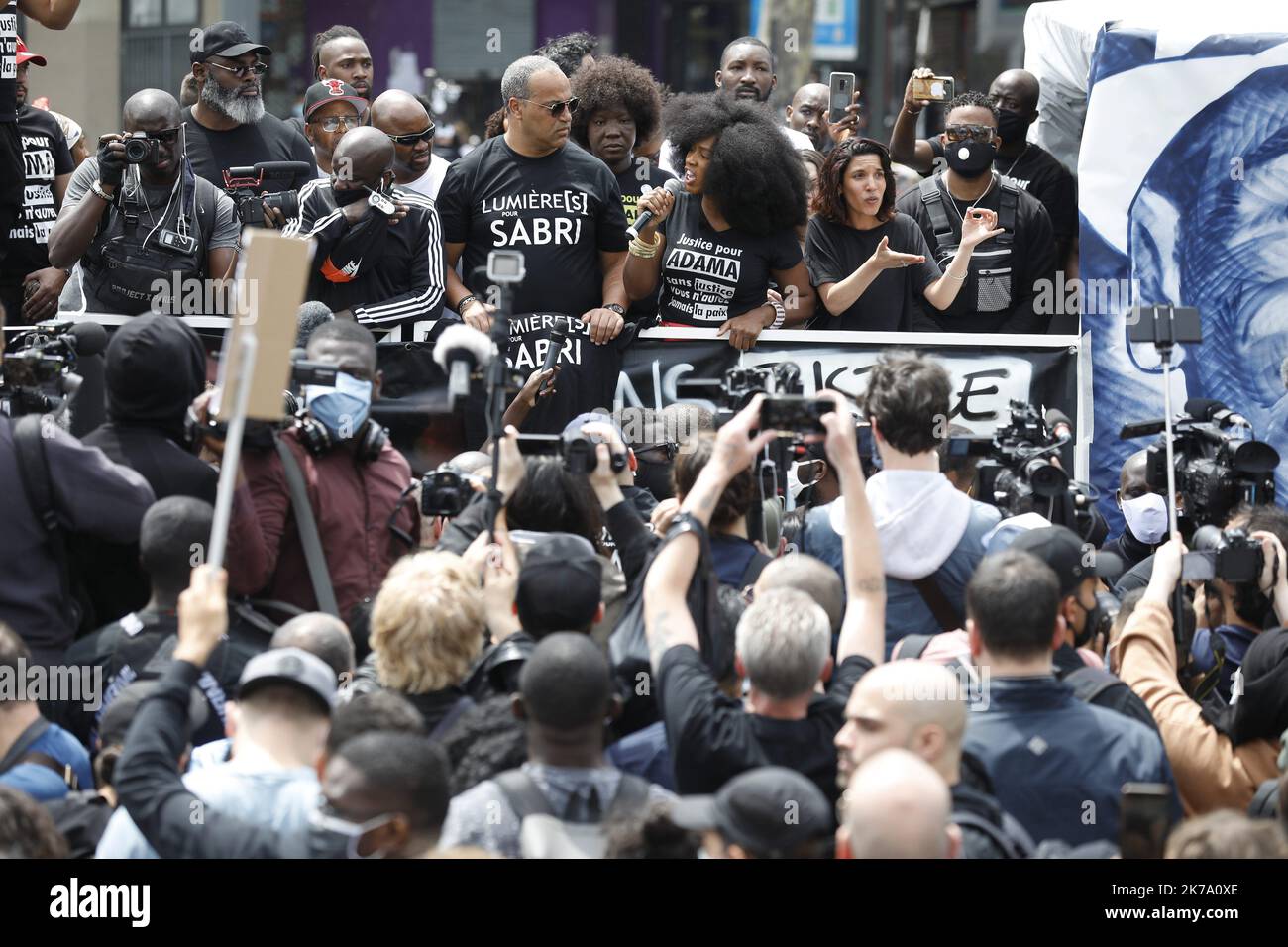 Support rally for Adama Traore and all the victims of police violence ...