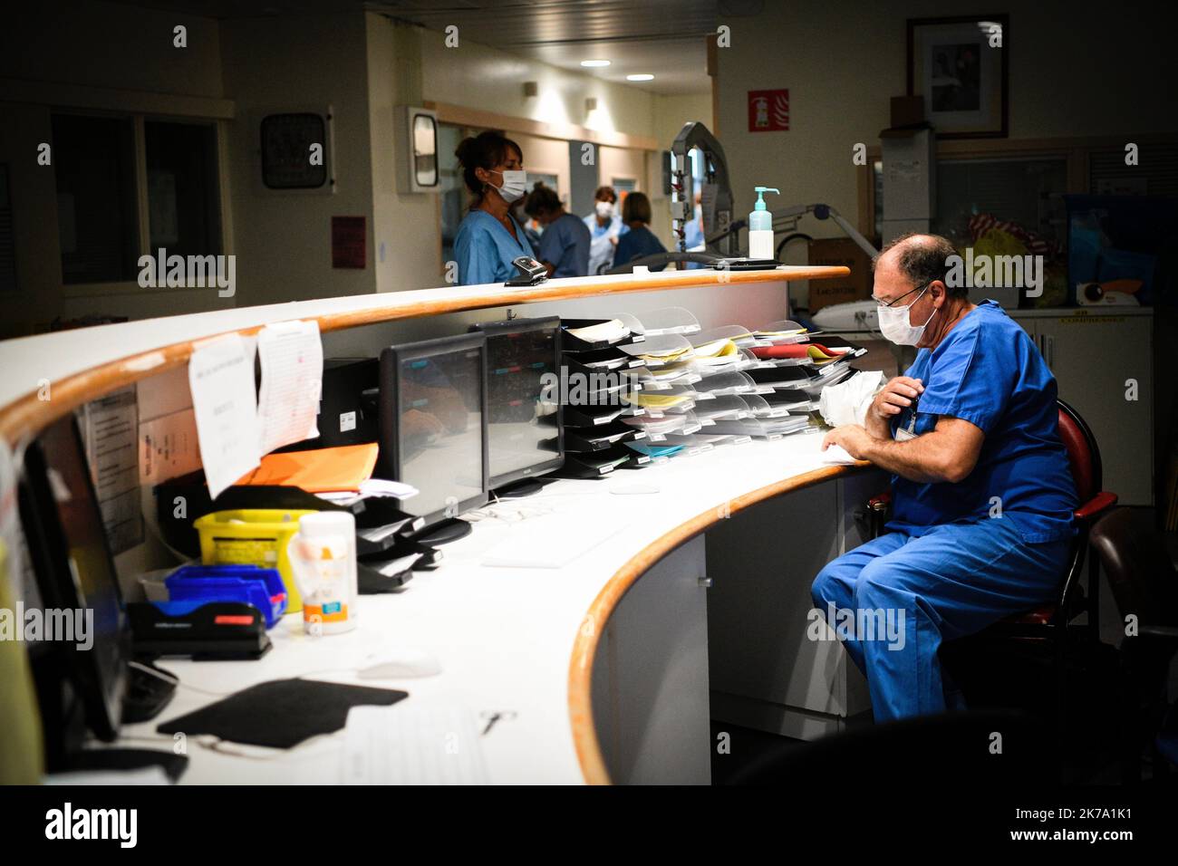 2020/06/16. Covid-19: intensive care service, Nevers Hospital Centre ...