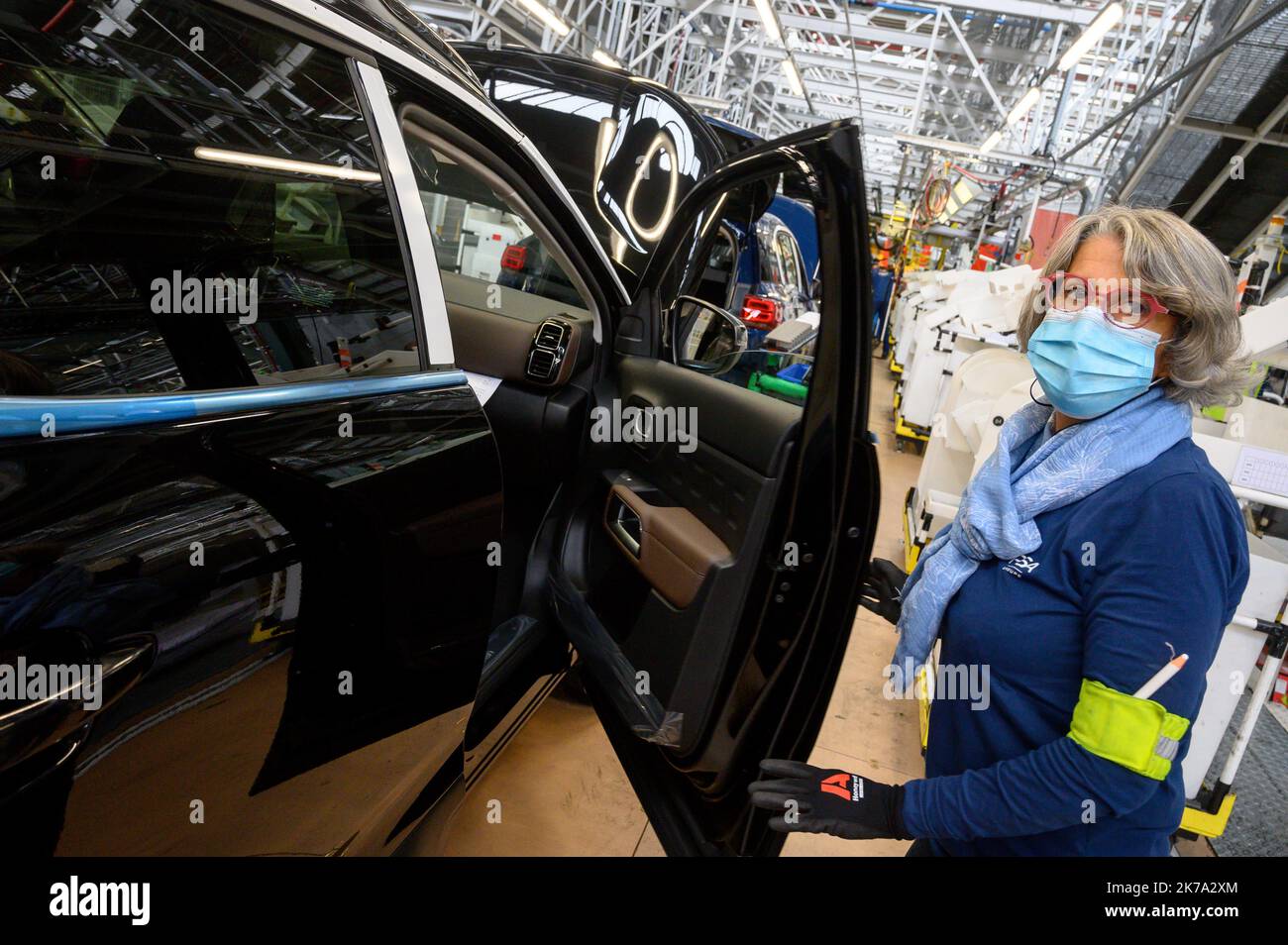 Rennes, France, june 17th 2020 - PSA French carmaker plant during covid ...