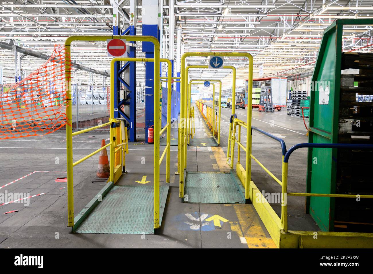 Rennes, France, june 17th 2020 - PSA French carmaker plant during covid ...