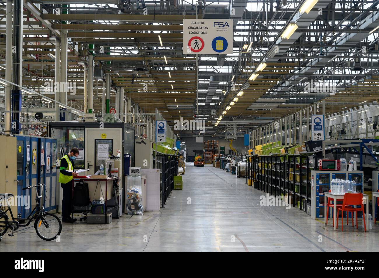 Rennes, France, june 17th 2020 - PSA French carmaker plant during covid ...