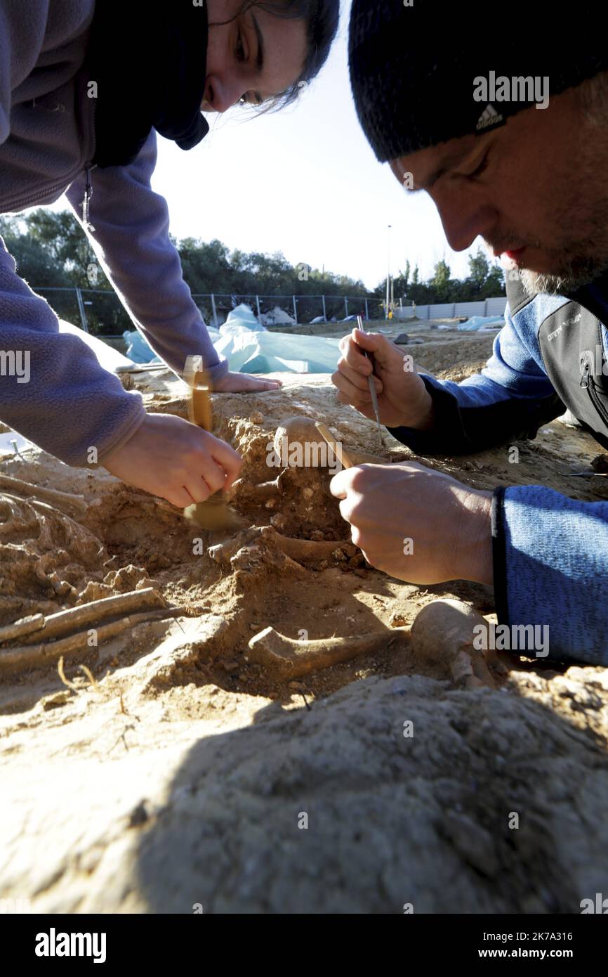Frejus, France, june 22nd 2020 - 130 graves are under study on a site ...