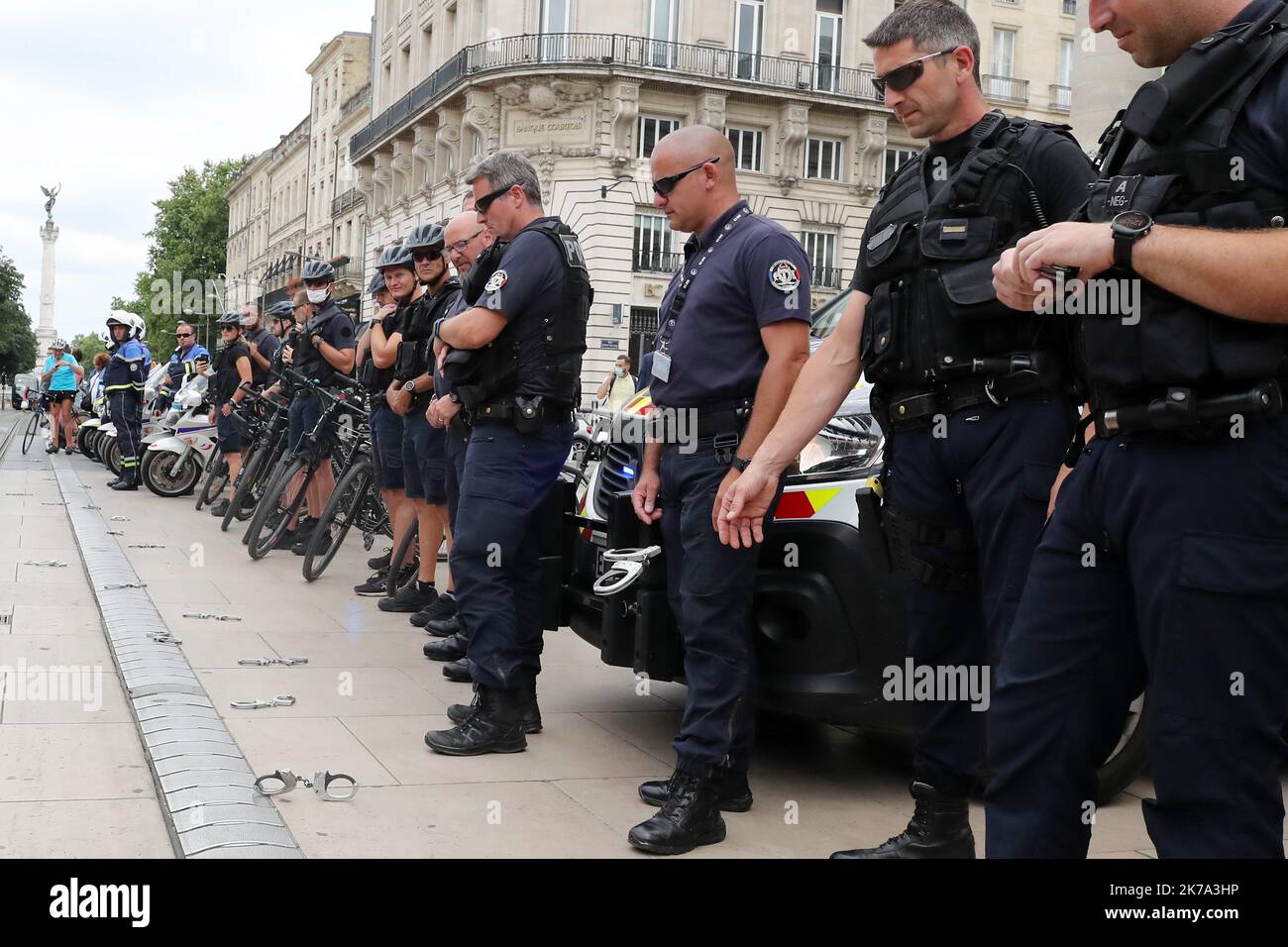 Police demonstration in BordeauxÂ©PHOTOPQR/SUD OUEST/Laurent Theillet ...