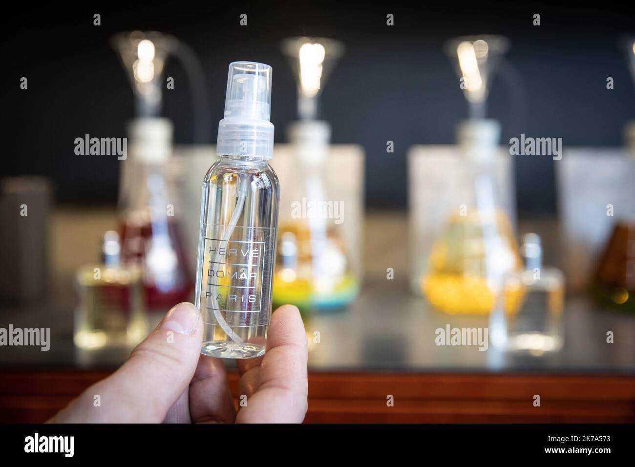 Paris, France, july 2nd 2020 hydroalcoholic gel bar where everyone can ...