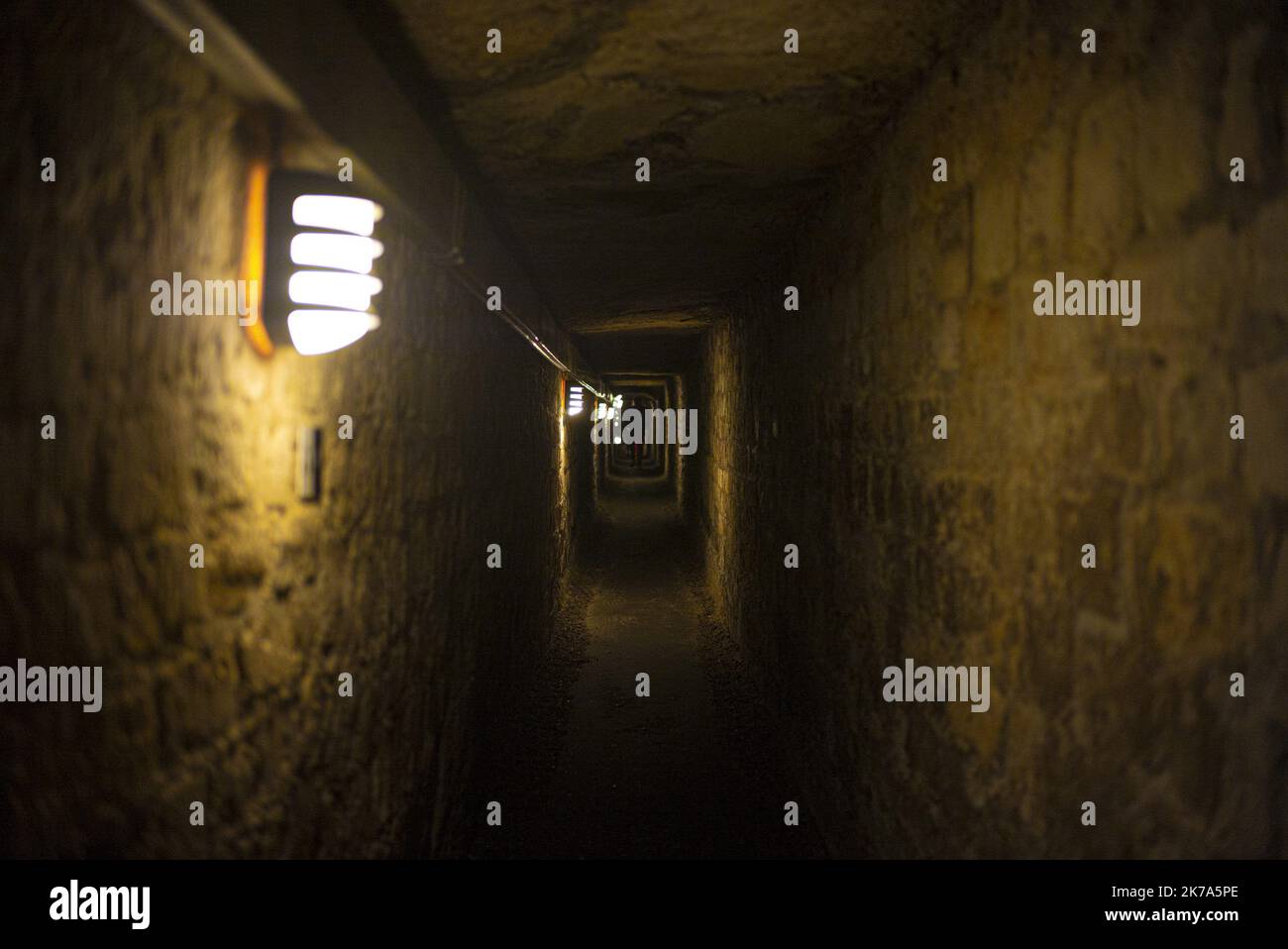 Â©Sebastien Muylaert/MAXPPP - Illustration des catacombes de Paris ...