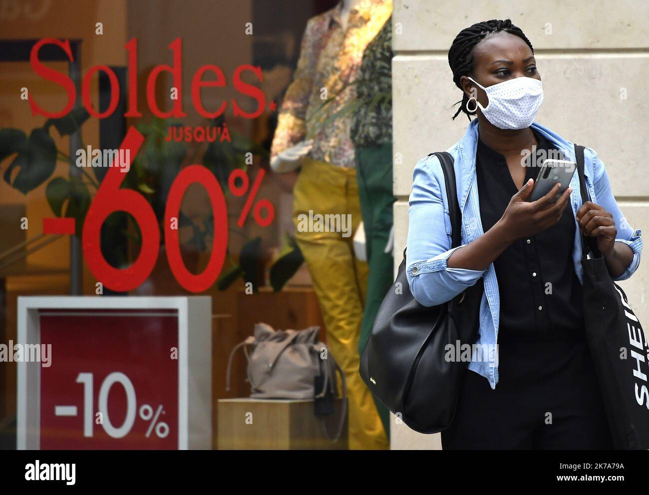 First day of sales in Lyon Stock Photo - Alamy