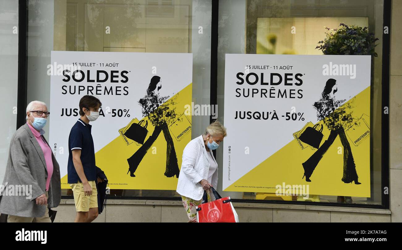 First day of sales in Lyon Stock Photo - Alamy