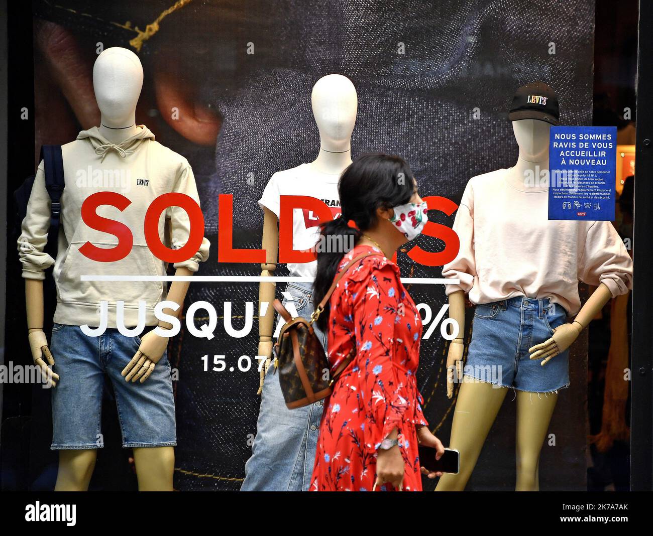 First day of sales in Lyon Stock Photo - Alamy