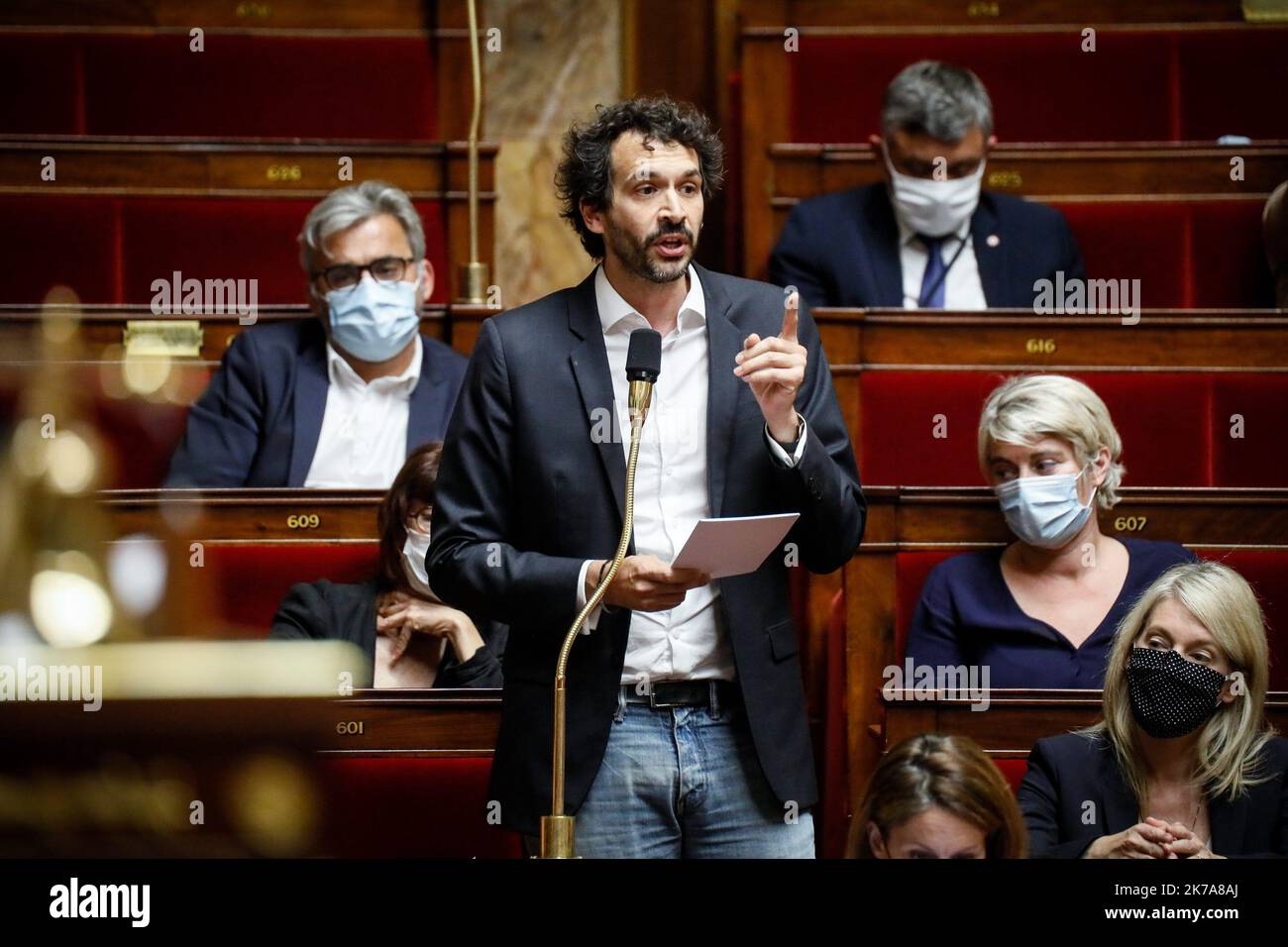 ©Thomas Padilla/MAXPPP - 21/07/2020 ; Paris, FRANCE ; SEANCE DE QUESTIONS AU GOUVERNEMENT DANS L ...