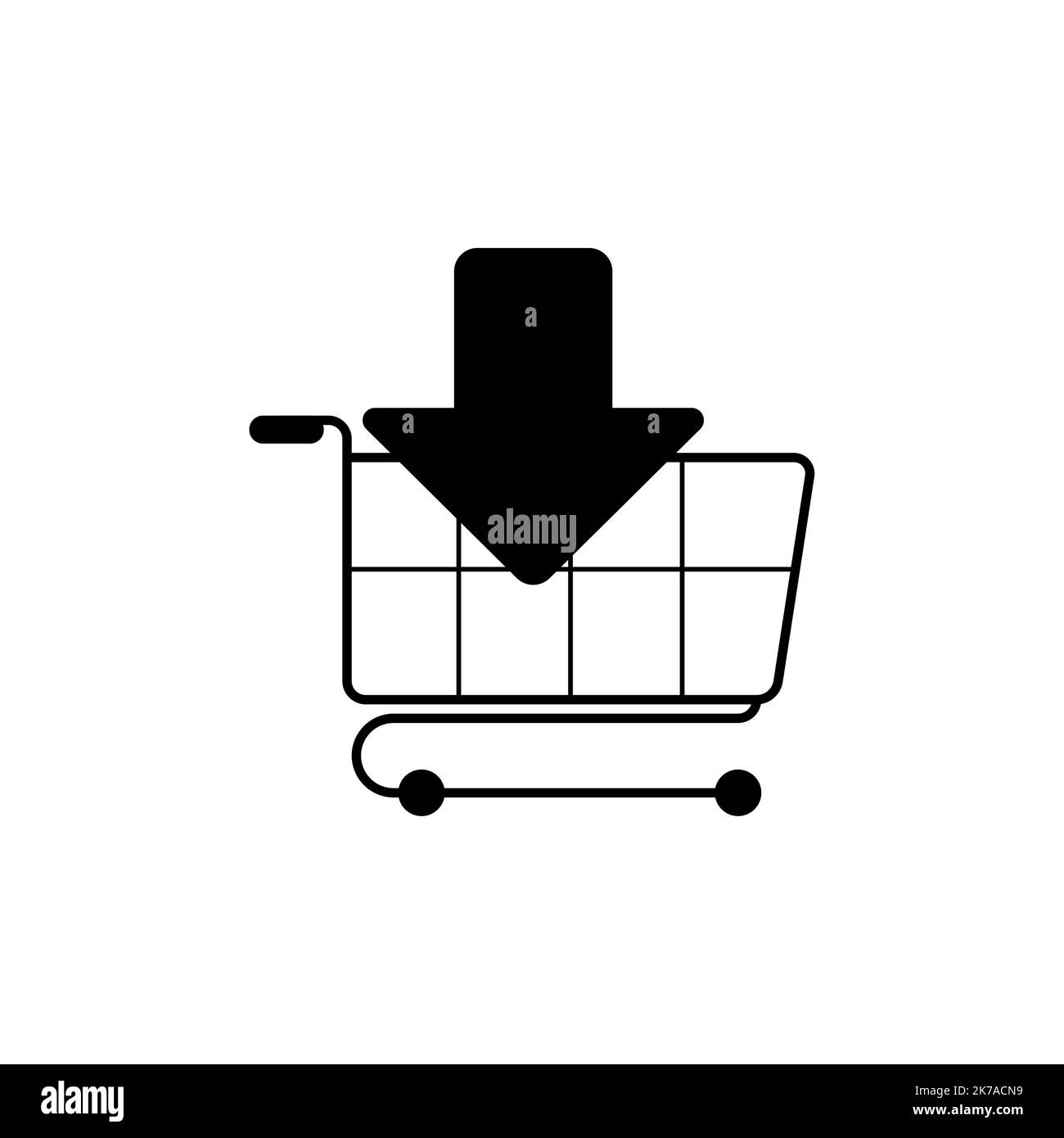 Items in trolley Stock Vector Images - Alamy