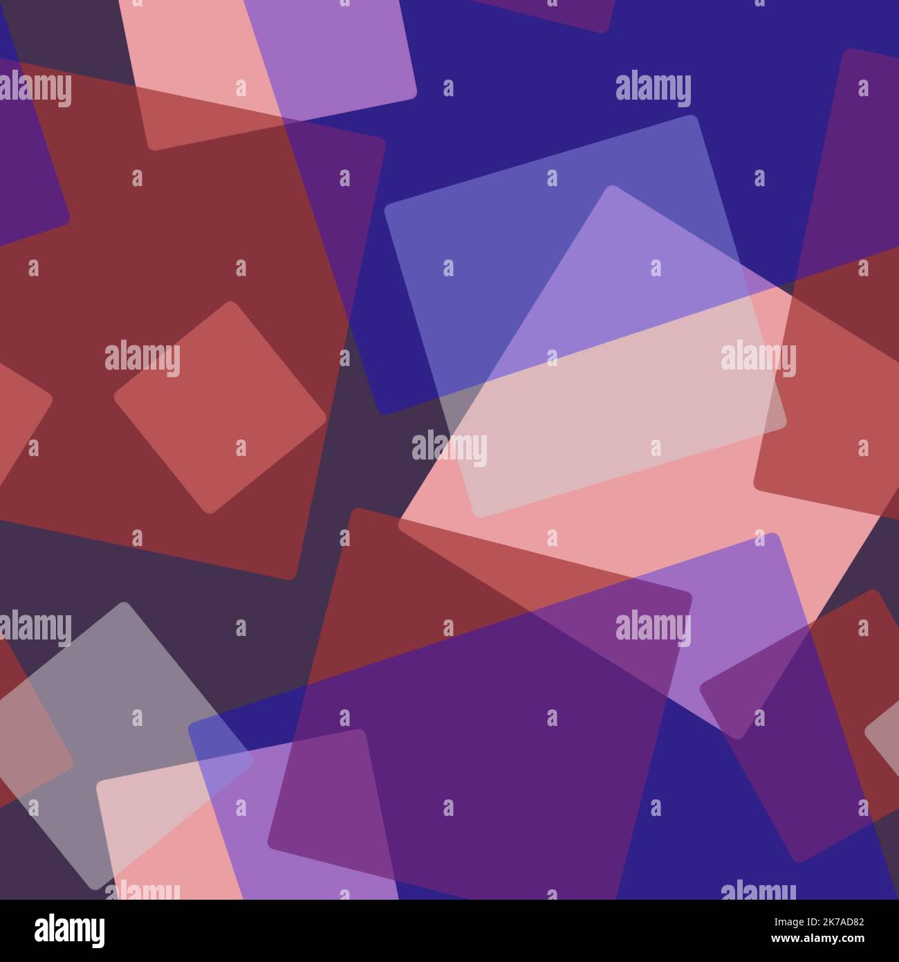 Abstract seamless pattern of randomly arranged overlapping transparent rectangles,squares of ...